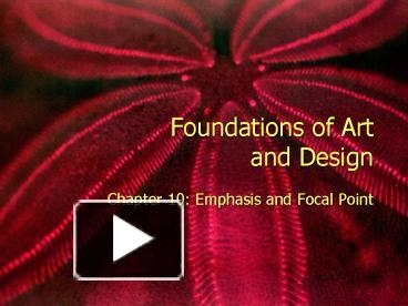 Foundations of Art and Design presentation | free to download