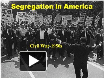 Segregation in America presentation | free to download