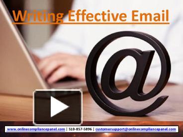 Writing Effective Email presentation | free to download
