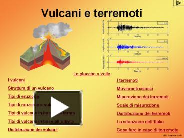 Vulcani e terremoti presentation | free to download