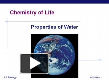 PPT – Chemistry of Life PowerPoint presentation | free to download - id ...