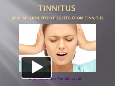 Tinnitus presentation | free to download