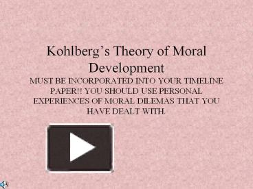 Kohlberg presentation | free to download