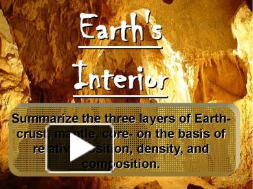 Earth's Interior presentation | free to download