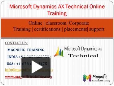 PPT – ms dynamics ax online training classes PowerPoint presentation | free to download - id ...