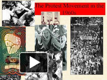 The Protest Movement in the 1960s presentation | free to download