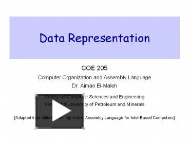 Data Representation presentation | free to download