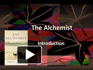 The Alchemist presentation | free to download