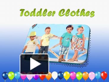 Toddler Clothes presentation | free to download