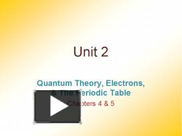Quantum Theory, Electrons, presentation | free to download