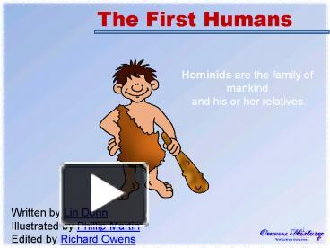 PPT – The First Humans PowerPoint presentation | free to view - id ...