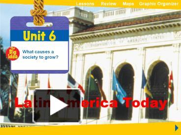 PPT – Unit 6 Latin America Today PowerPoint presentation | free to ...