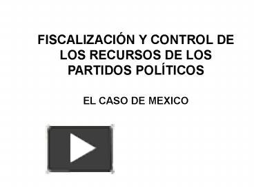 PPT – FISCALIZACI PowerPoint presentation | free to download - id: 701341-YmMyM