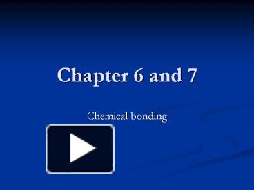 PPT – Chemical bonding PowerPoint presentation | free to download - id ...