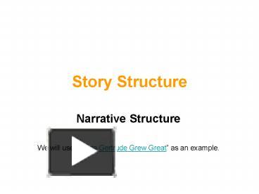Story Structure presentation | free to view