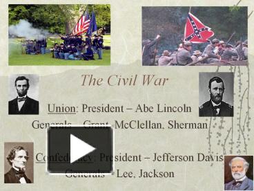 The Civil War presentation | free to download