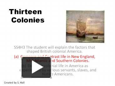 PPT – Thirteen Colonies PowerPoint presentation | free to download - id ...