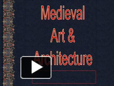 Late Medieval Art presentation | free to view