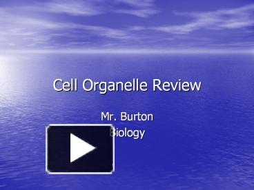 PPT – Cell Organelle Review PowerPoint presentation | free to download ...