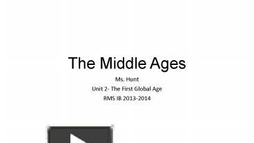 PPT – The Middle Ages PowerPoint presentation | free to view - id ...