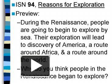ISN 94, Reasons for Exploration presentation | free to download