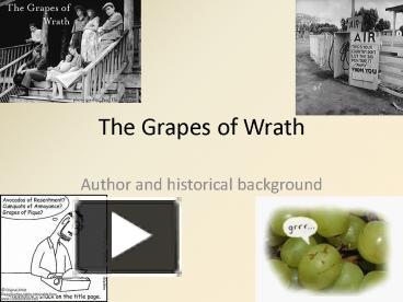 The Grapes of Wrath presentation | free to view