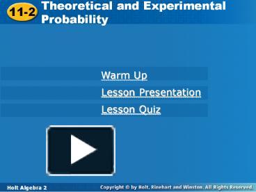 Theoretical and Experimental Probability presentation | free to download