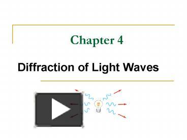 Diffraction of Light Waves presentation | free to view