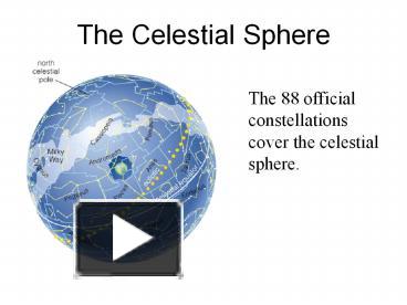 The Celestial Sphere presentation | free to download