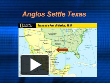 Anglos Settle Texas presentation | free to download