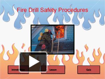 Fire Drill Safety Procedures presentation | free to download
