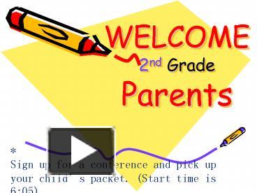 WELCOME 2nd Grade Parents presentation | free to view
