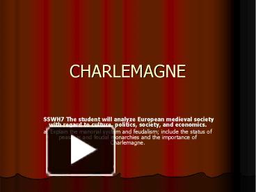 PPT – CHARLEMAGNE PowerPoint presentation | free to download - id ...
