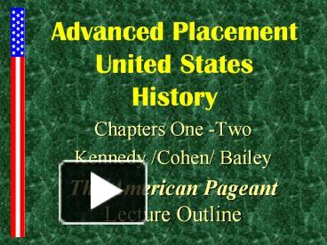 Advanced Placement United States History presentation | free to download