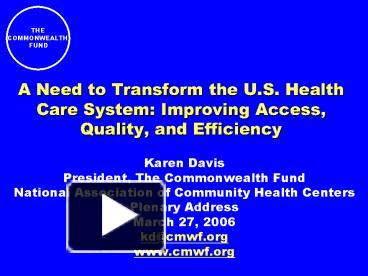 PPT – Karen Davis PowerPoint presentation | free to download - id: 7127f8-MDNjZ