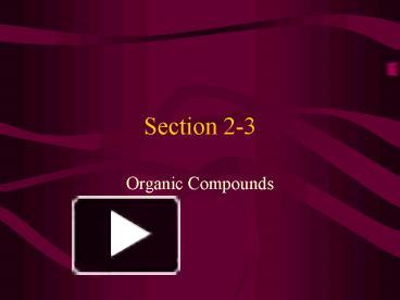 Organic Compounds presentation | free to download