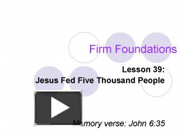 PPT – Firm Foundations PowerPoint presentation | free to view - id ...