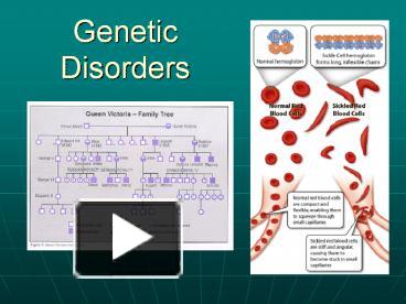 Genetic Disorders presentation | free to download