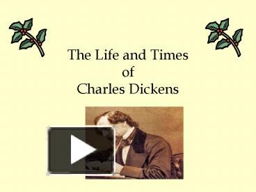 The Life and Times of Charles Dickens presentation | free to view