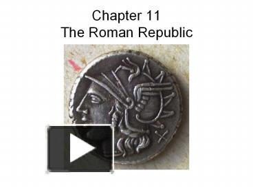 PPT – Chapter 11 The Roman Republic PowerPoint presentation | free to ...