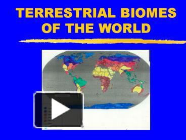 TERRESTRIAL BIOMES OF THE WORLD presentation | free to download