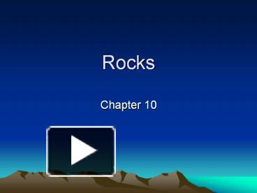 PPT – Rocks PowerPoint presentation | free to download - id: 7186cf-M2I5Y