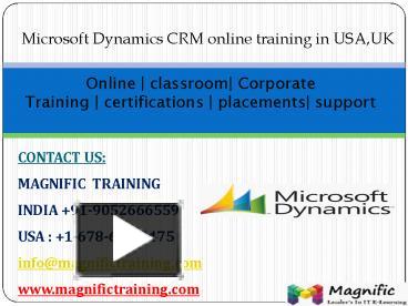 PPT – ms dynamics ax crm PowerPoint presentation | free to download - id: 71c7a8-Y2FhN