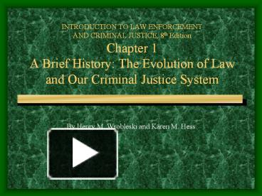 INTRODUCTION TO LAW ENFORCEMENT AND CRIMINAL JUSTICE, 8th Edition ...