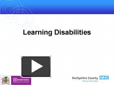 Learning Disabilities presentation | free to view