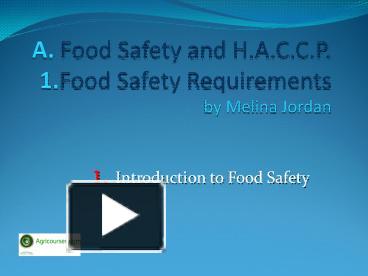 Introduction to Food Safety presentation | free to download