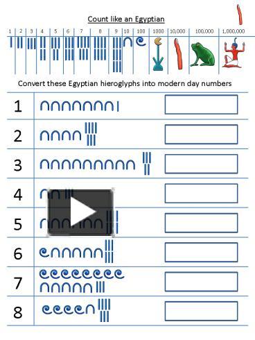 PPT – Count like an Egyptian PowerPoint presentation | free to download ...