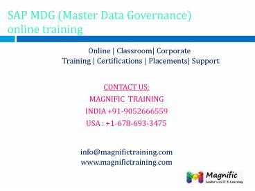 PPT – sap mdg online training in australia PowerPoint presentation | free to download - id ...