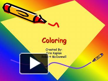 Coloring presentation | free to view