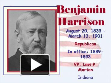 Benjamin Harrison presentation | free to download